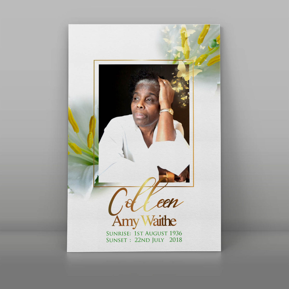 Funeral Booklet, order of service booklet - memories funeral booklets